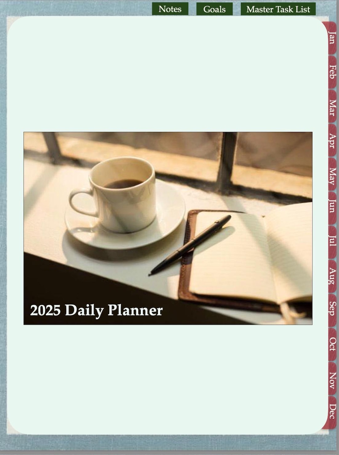 2025 One Day per Page Planner Portrait - Etsy