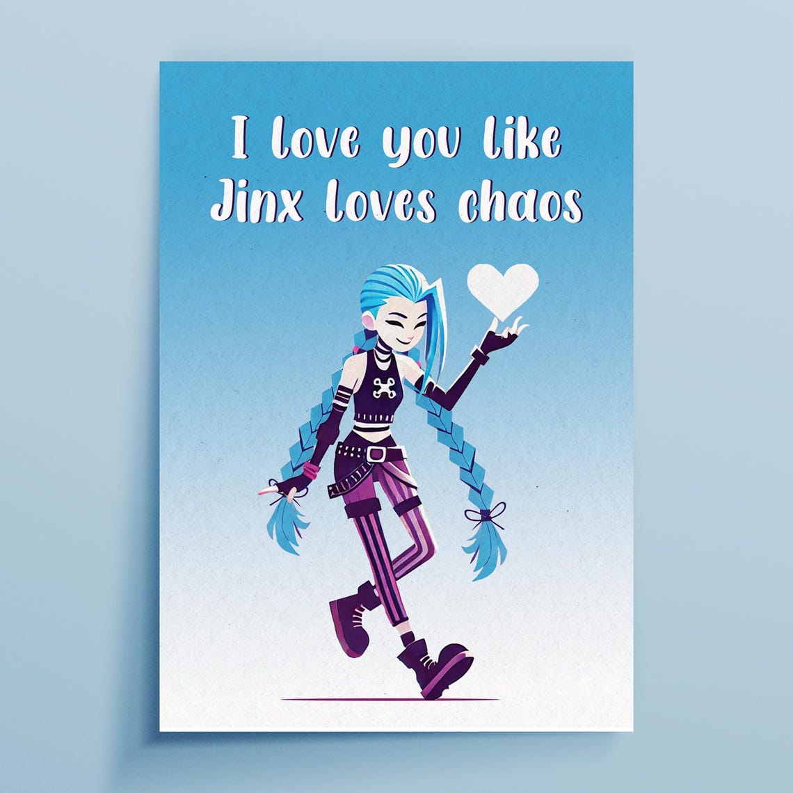 Jinx Love Card: Arcane Inspired Gift (digital Download) - Etsy