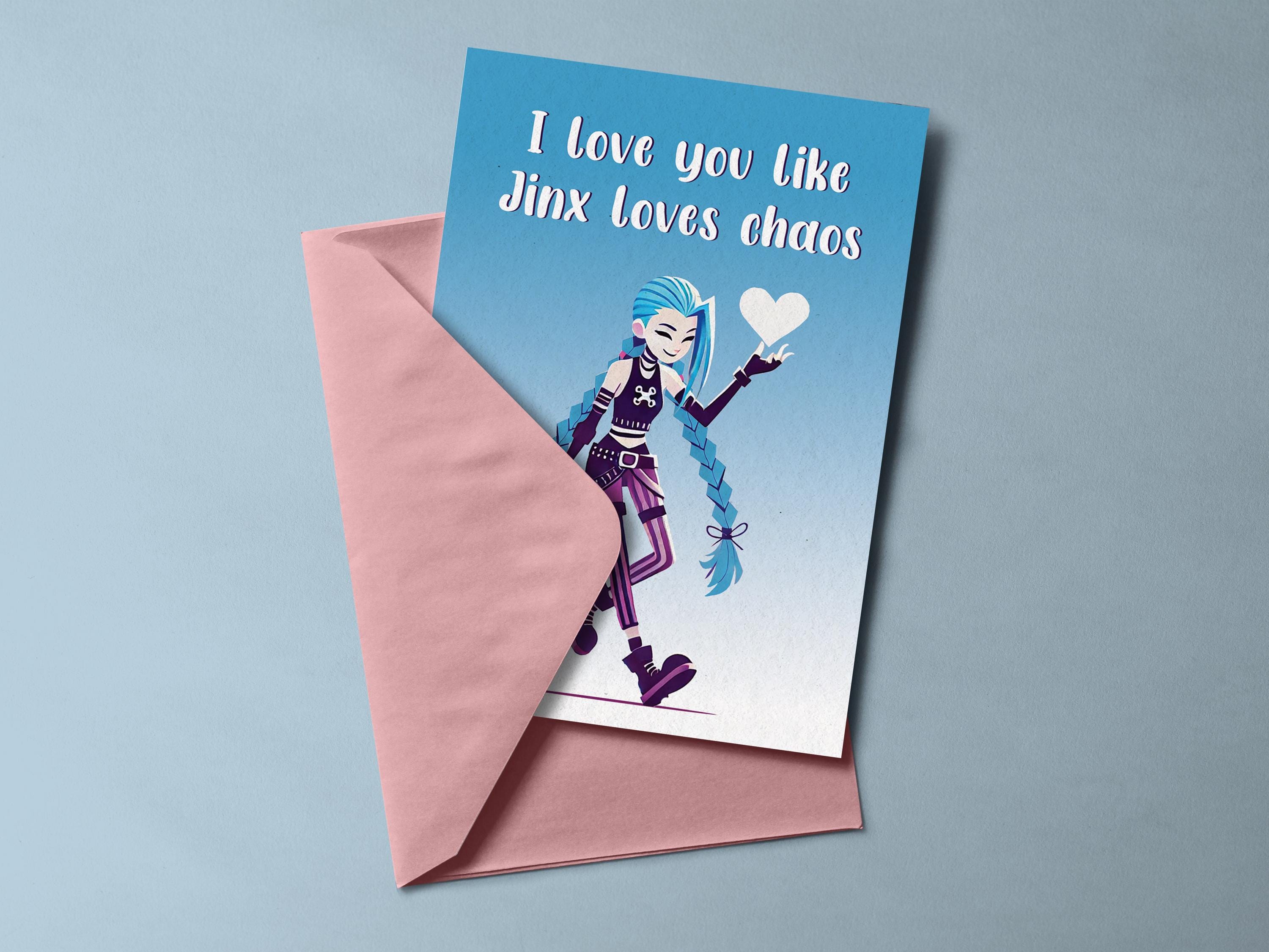 Jinx Love Card: Arcane Inspired Gift (digital Download) - Etsy