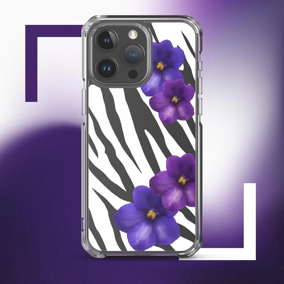 Flowery Zebra iPhone Case | Aesthetic iPhone Case for iPhone 16, 15, 14, 13, 12, 11 Pro Max - Etsy