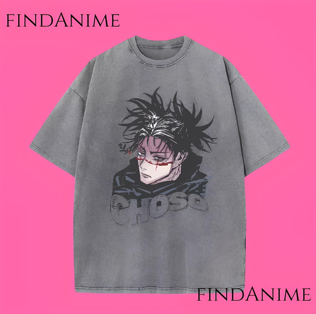 Anime JJK Choso Washed T-shirt,jujutsu Kaisen Anime T-shirt,jujutsu ...