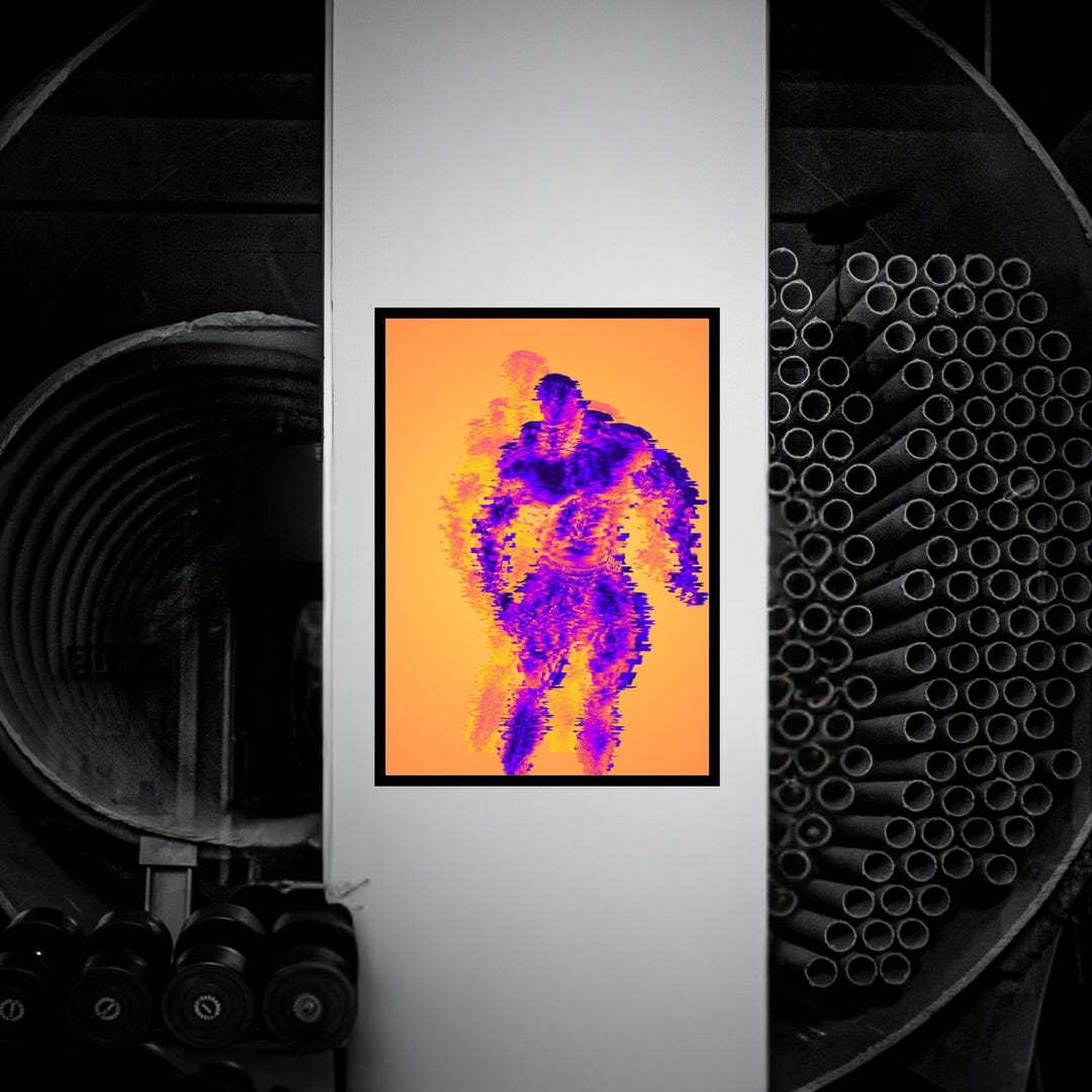 Retro Abstract Poster of Ronnie Coleman – Unique Art | Museum Quality ...