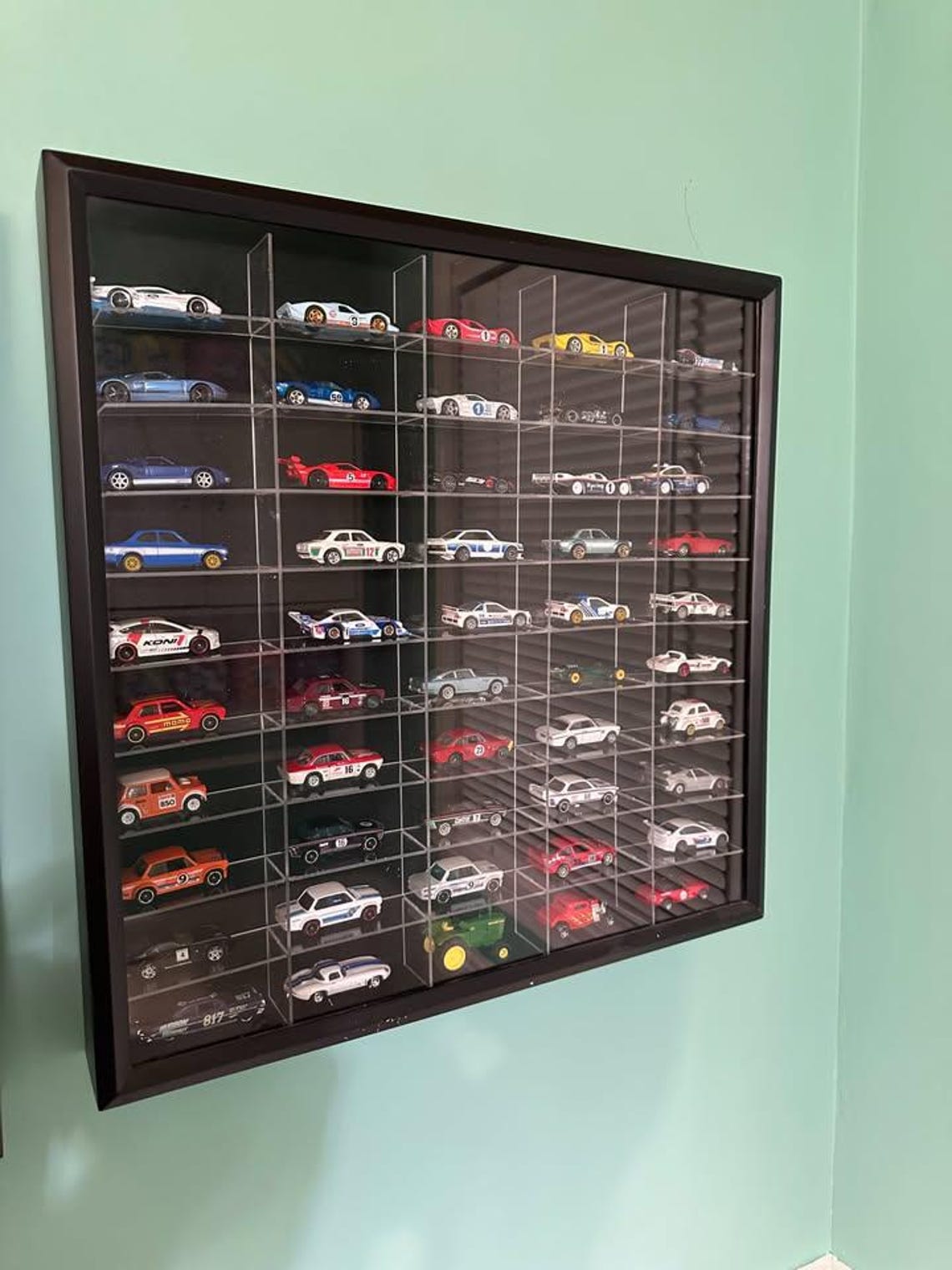 Toy Car Display Case 20" X 20" Holds 50 Toy Vehicles - Etsy