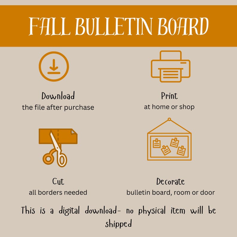 Latte Theme Fall Bulletin Board Kit: Printable Classroom Decor (canva ...