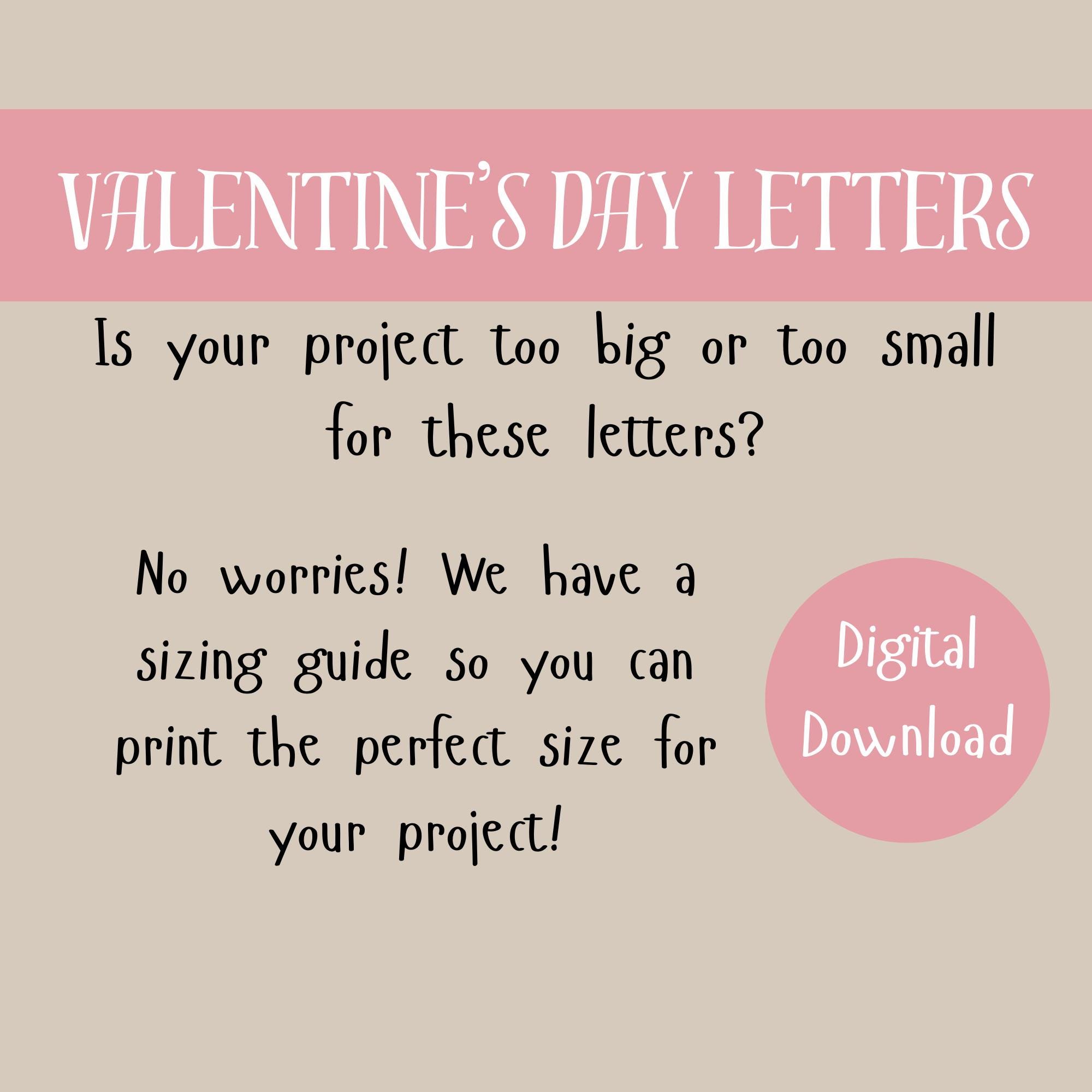 Valentine's Bulletin Board Letters: February Classroom Decor (digital ...