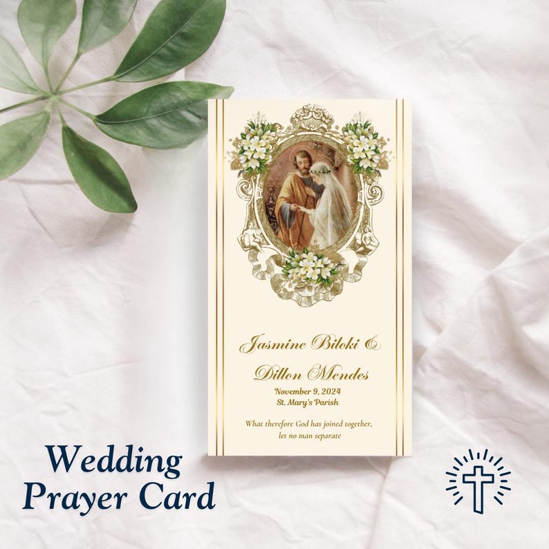 Catholic Wedding Prayer Card | Holy Matrimony Printable | Instant ...