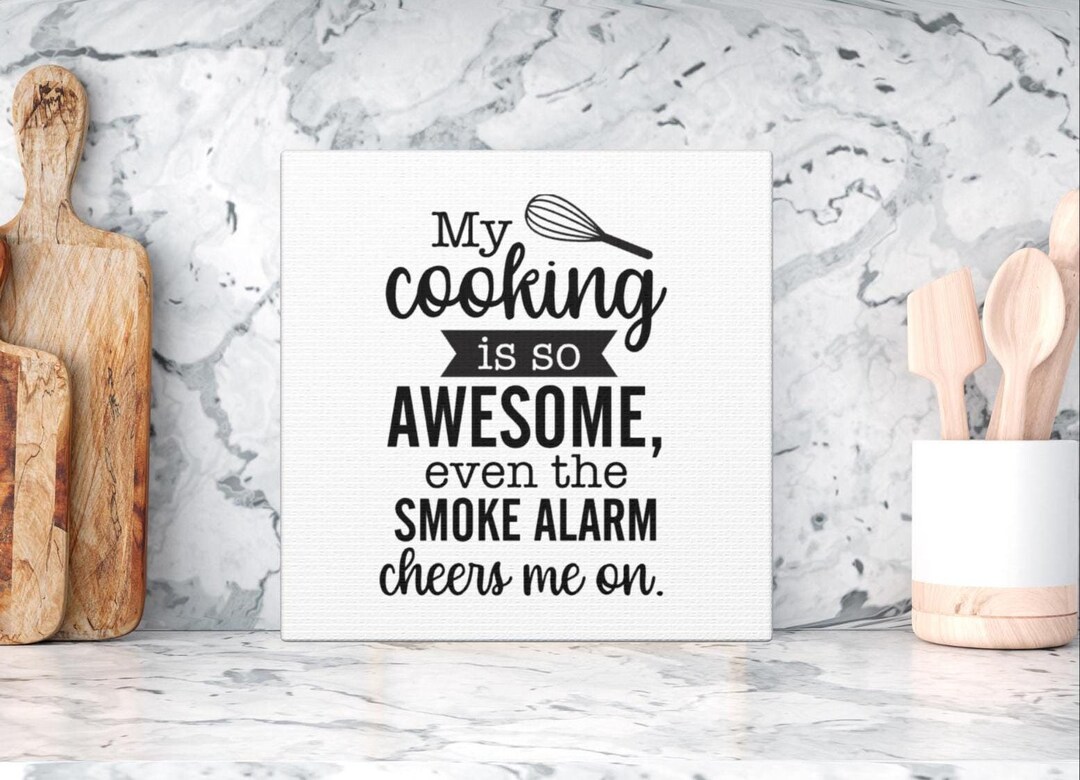 Kitchen Wall Decor, Cooking Quote, Canvas Sign, Home Chef Gift, Home ...