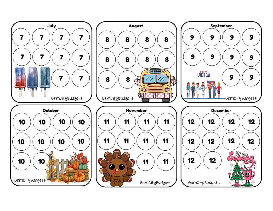 A Year of Mini Savings| Saving Printable | Low Challenge | Monthly ...