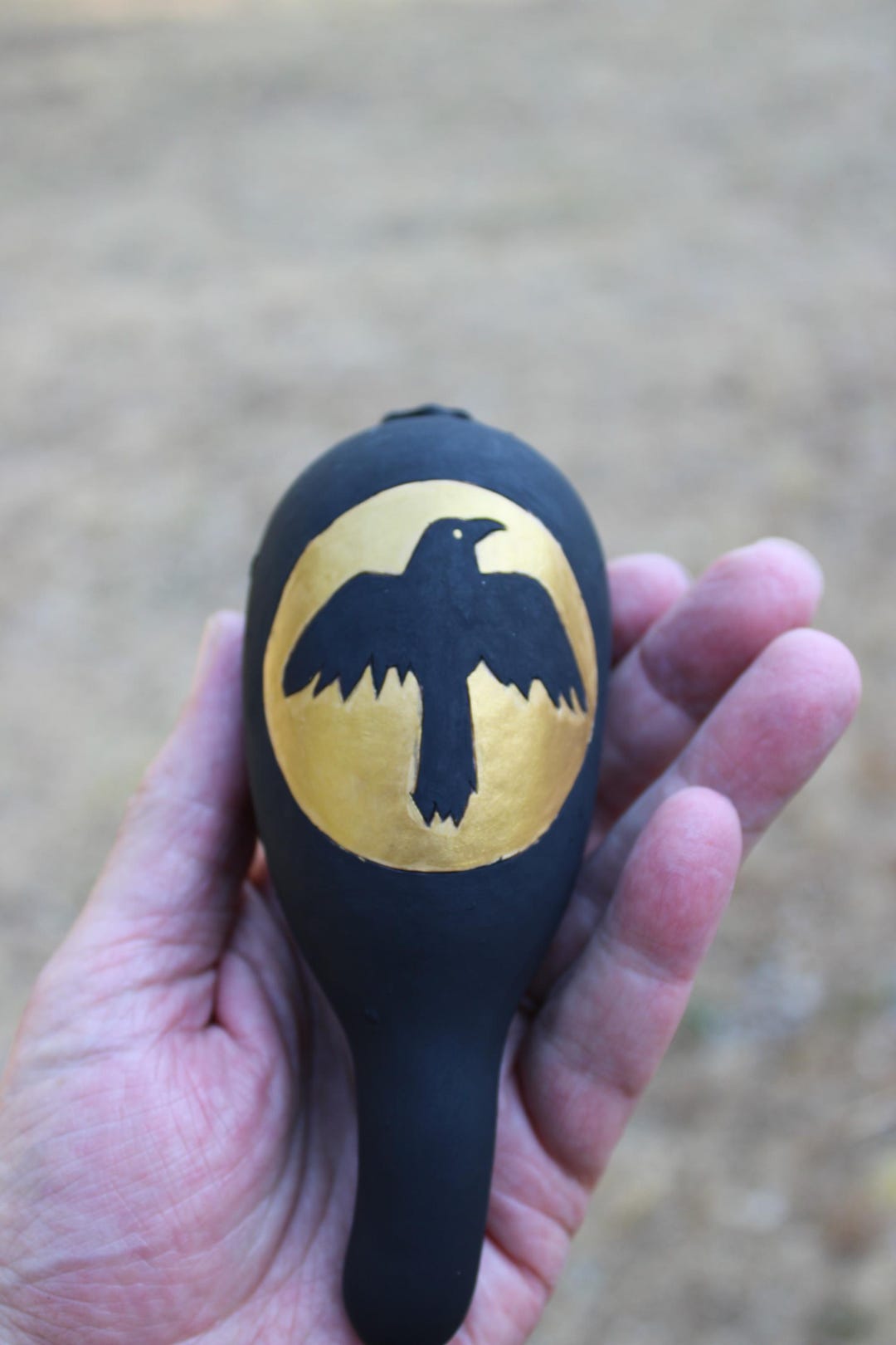 Shamanic Rattle Shaker Style Raven Totem Free Shipping - Etsy