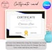 Certificate Template Editable Award Elegant Certificate Achievement ...