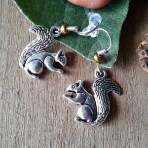 Squirrel Earrings - Etsy