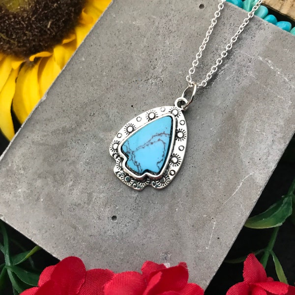 Turquoise Arrowhead - Etsy