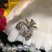 Vintage Rhinestone Bee Alive Brooch Pendant - Etsy