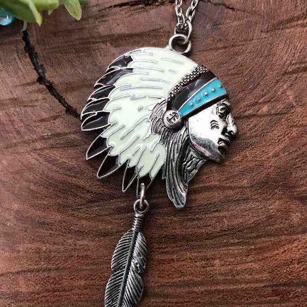 Indian Chief Necklace - Etsy