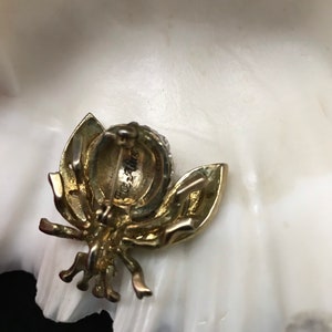 Vintage Rhinestone Bee Alive Brooch Pendant - Etsy