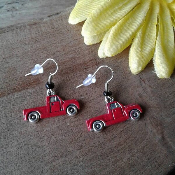 Rustic Red Truck - Etsy