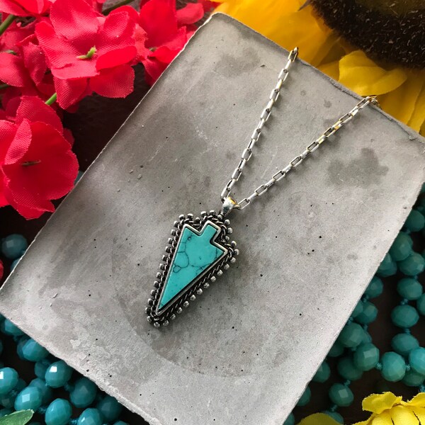 Arrowhead Necklace - Etsy