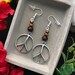 Peace Sign Earrings - Etsy