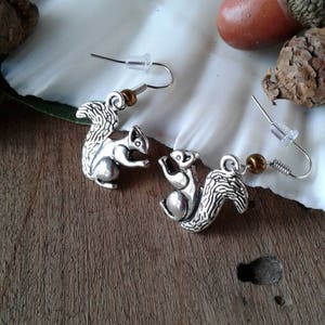 Squirrel Earrings - Etsy