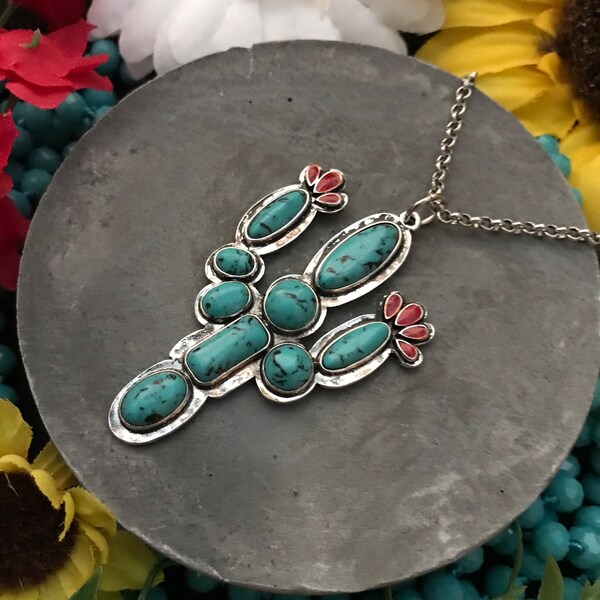 Cactus Necklace - Etsy