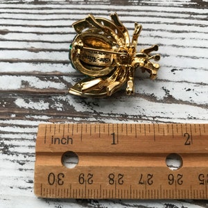 Vintage Rhinestone Bee Alive Brooch Pendant - Etsy