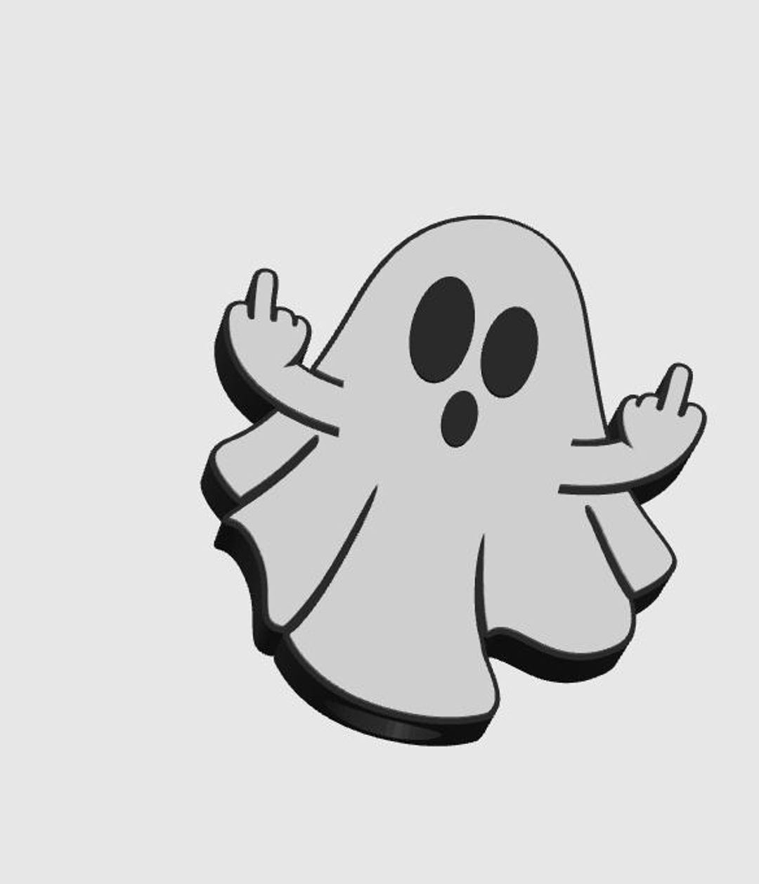FU Ghost Straw Topper STL File, 3D Print Straw Topper Digital Download ...