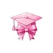 Pink Coquette Bow, Trendy Bow, Graduation Cap, Sublimation - Etsy