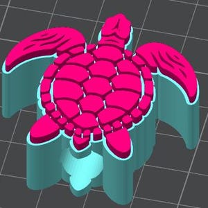 Sea Turtle Straw Topper STL File, 3D Print Straw Topper Digital ...