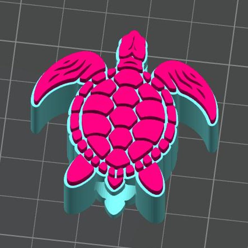 Sea Turtle Stl 3d File - Etsy