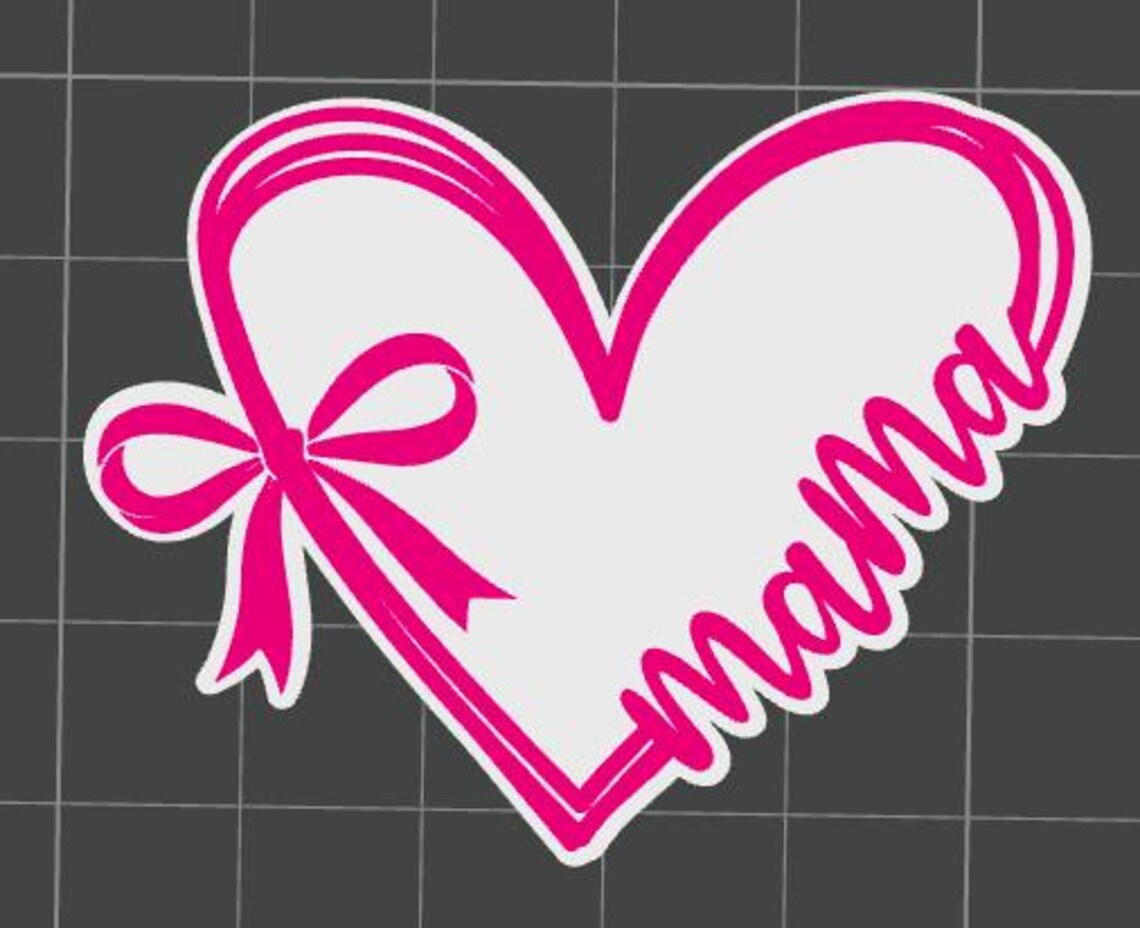 Mama Heart Straw Topper STL, 3D Printed File Straw Buddy - Etsy