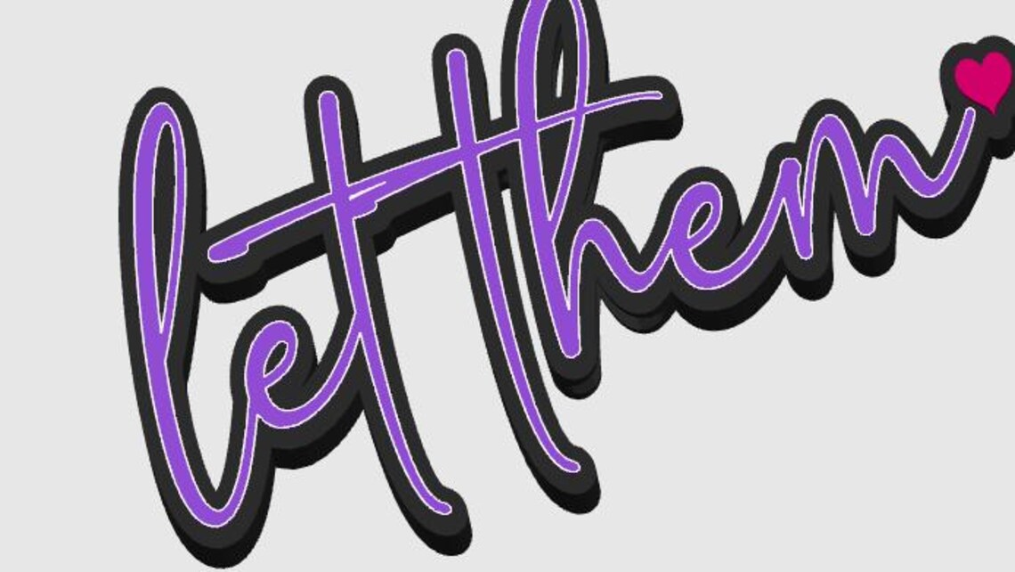 Let Them Straw Topper STL, 3D Printed File Straw Buddy, Fits Stanley ...