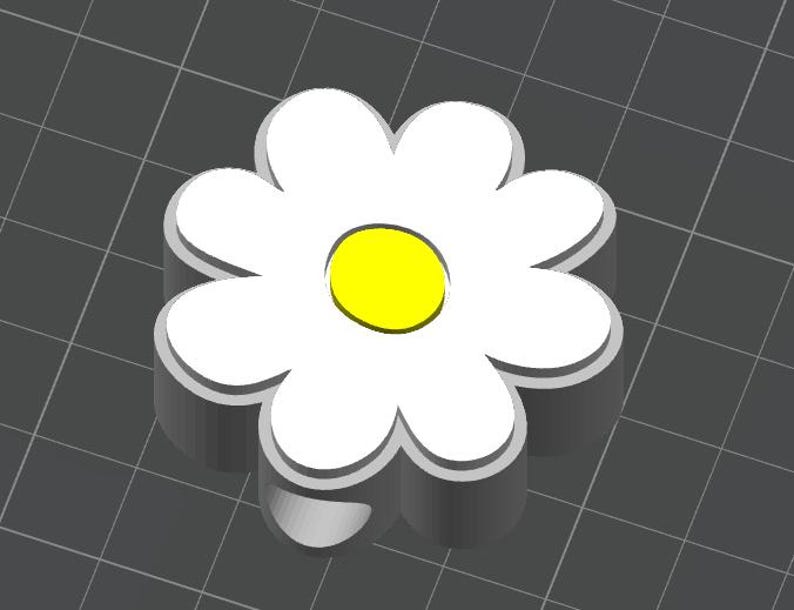 Daisy Flower Straw Topper STL File, 3D Print Straw Topper Digital ...