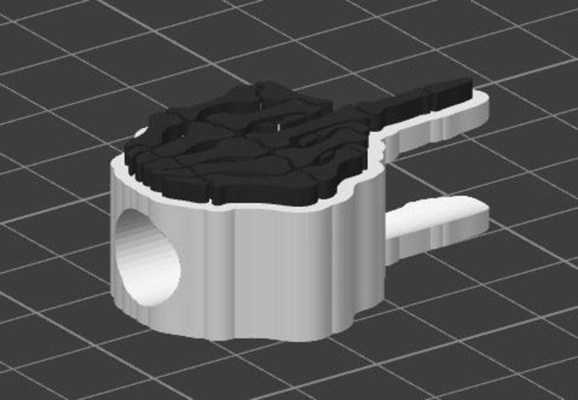 Middle Finger Skeleton Straw Topper STL File, 3D Print Straw Topper ...