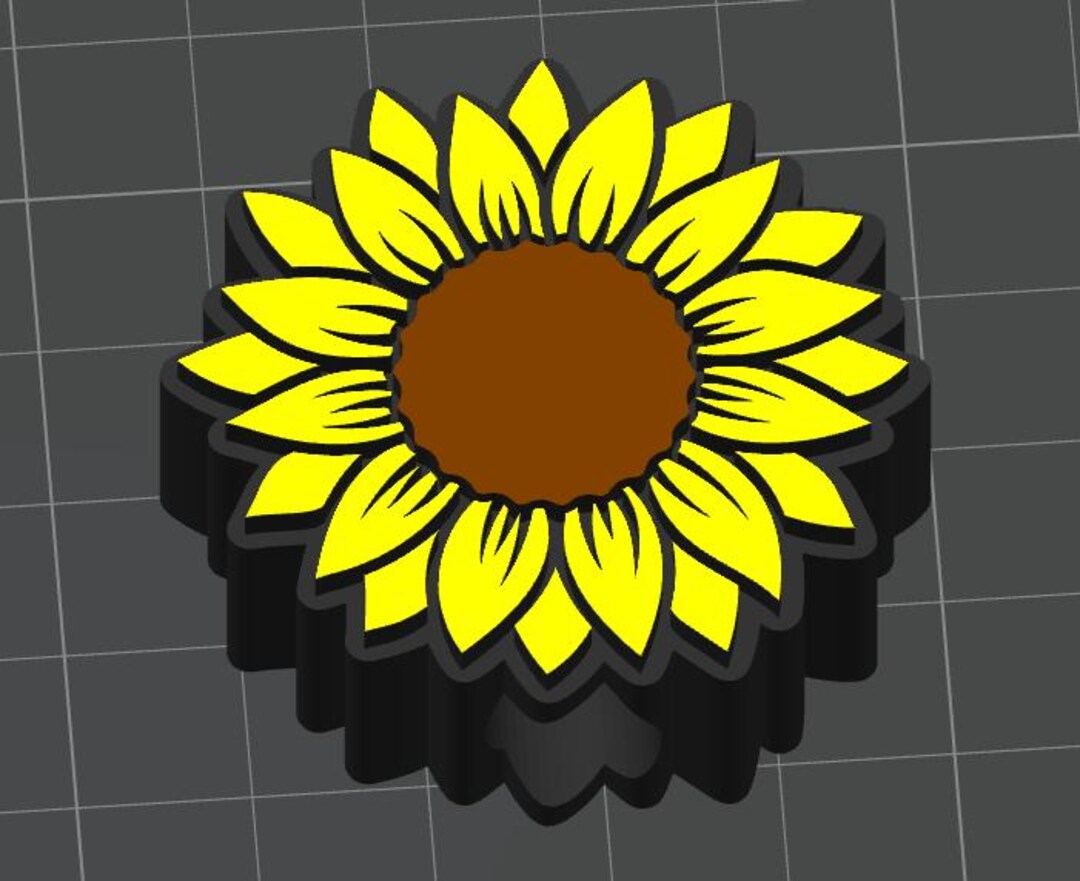 Sunflower Straw Topper, STL File, 3D Print File, Tumbler Straw Topper ...