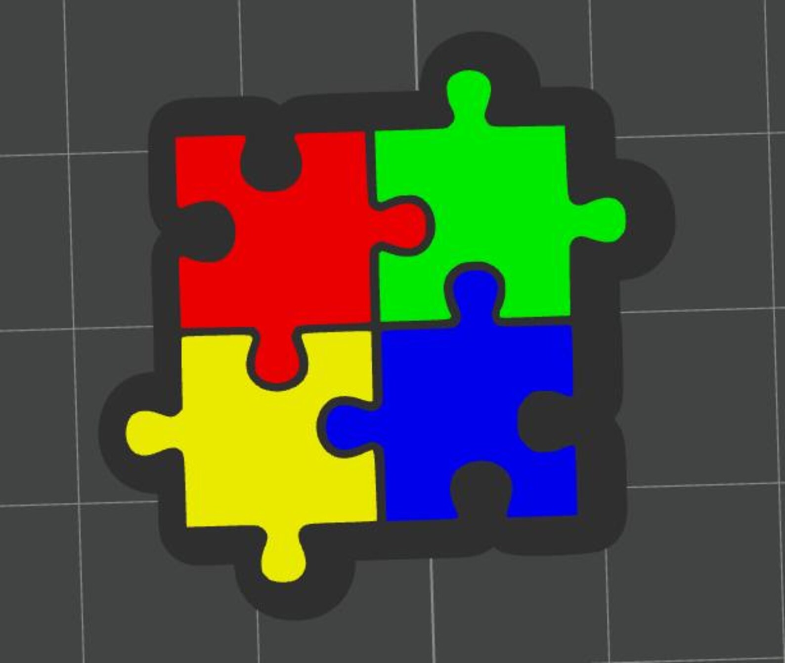 Autism Puzzle Straw Topper STL File, 3D Print Straw Topper Digital ...
