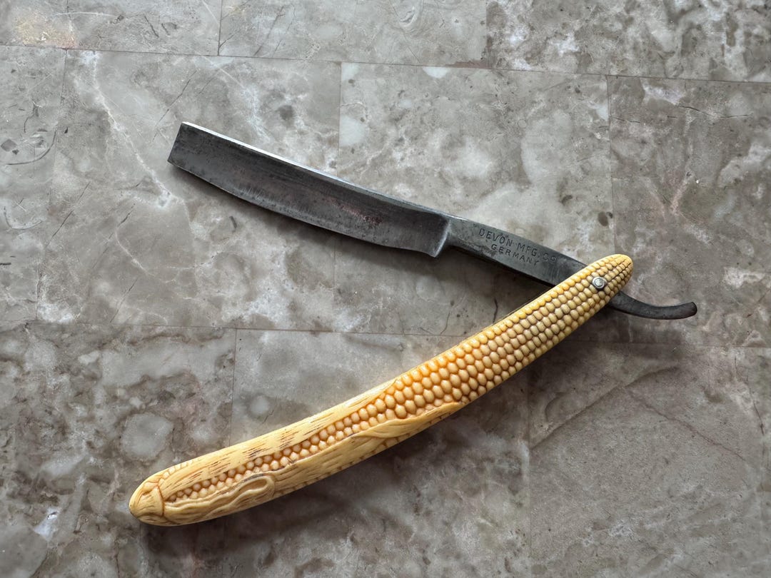 Vintage Devon MFG CO Made in Germany Corn Straight Razor - Etsy