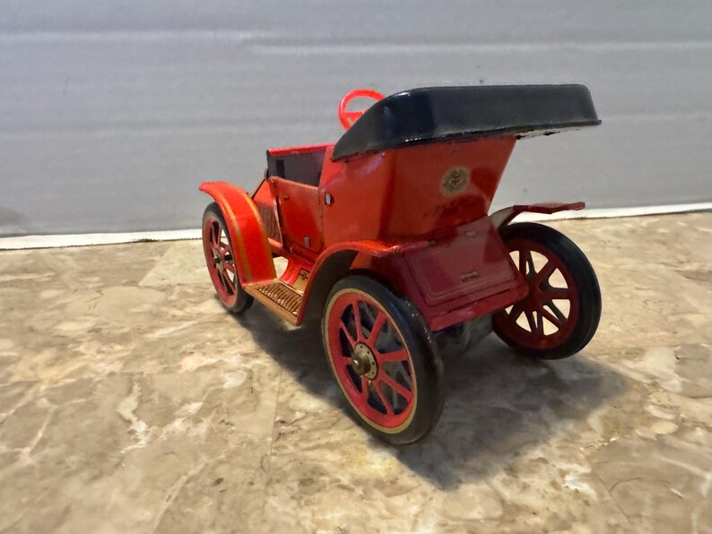 Vintage Trade Mark TM Modern Toys Lever Action Tin Friction Car -made ...