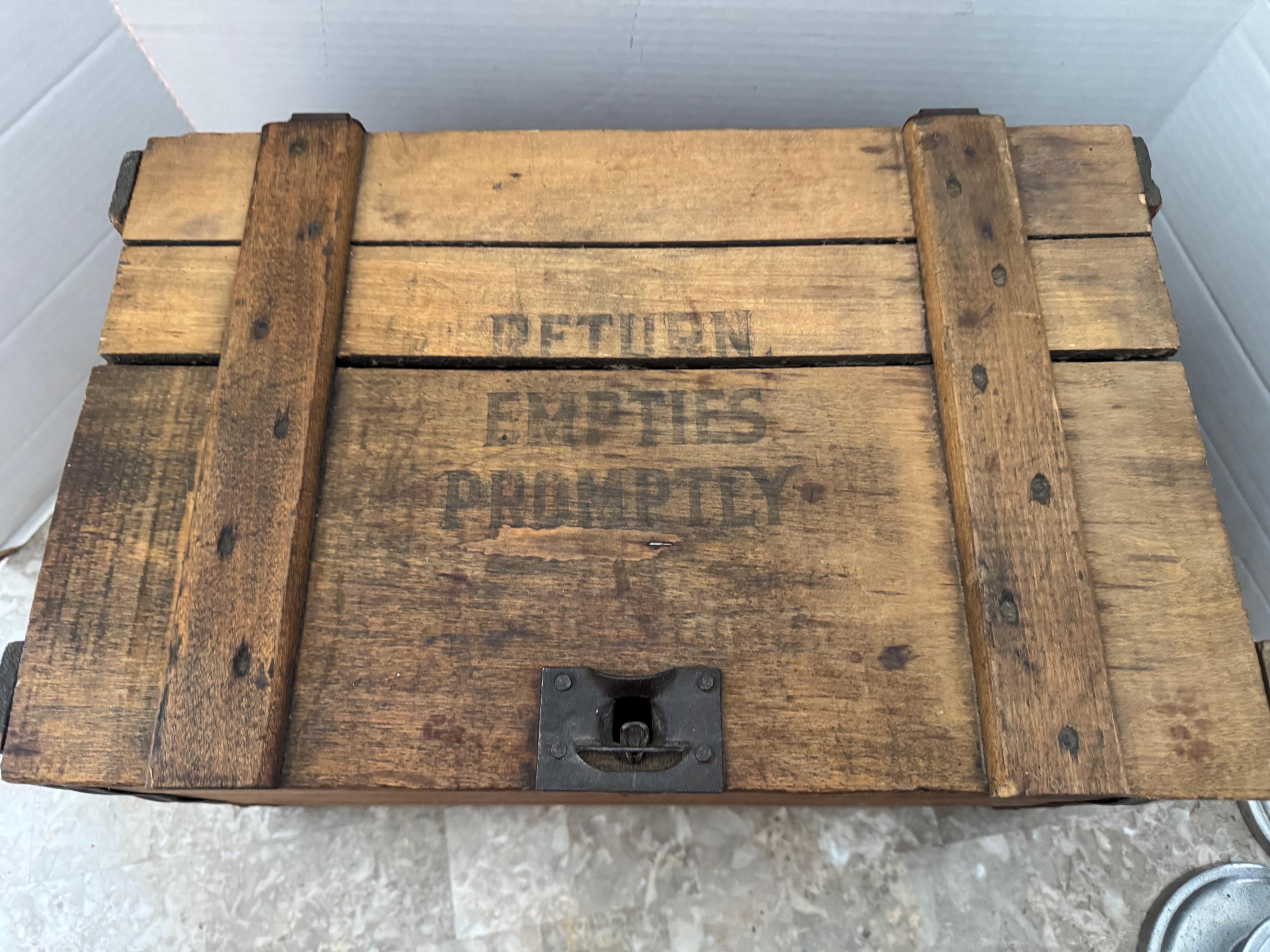 Rare Antique Pre Prohibition Edelweiss Wooden Beer Crate Chicago Box ...
