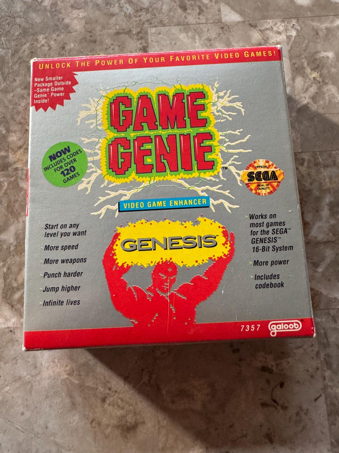 Sega Genesis GAME GENIE Video Game Enhancer Galoob 7357 NEW 1992 Box ...