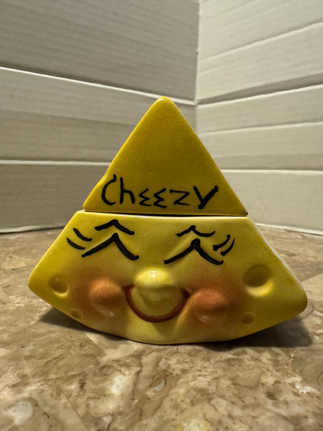 Vintage Deforest Anthropomorphic Cheezy Big Cheese Condiment Jar 1950s ...