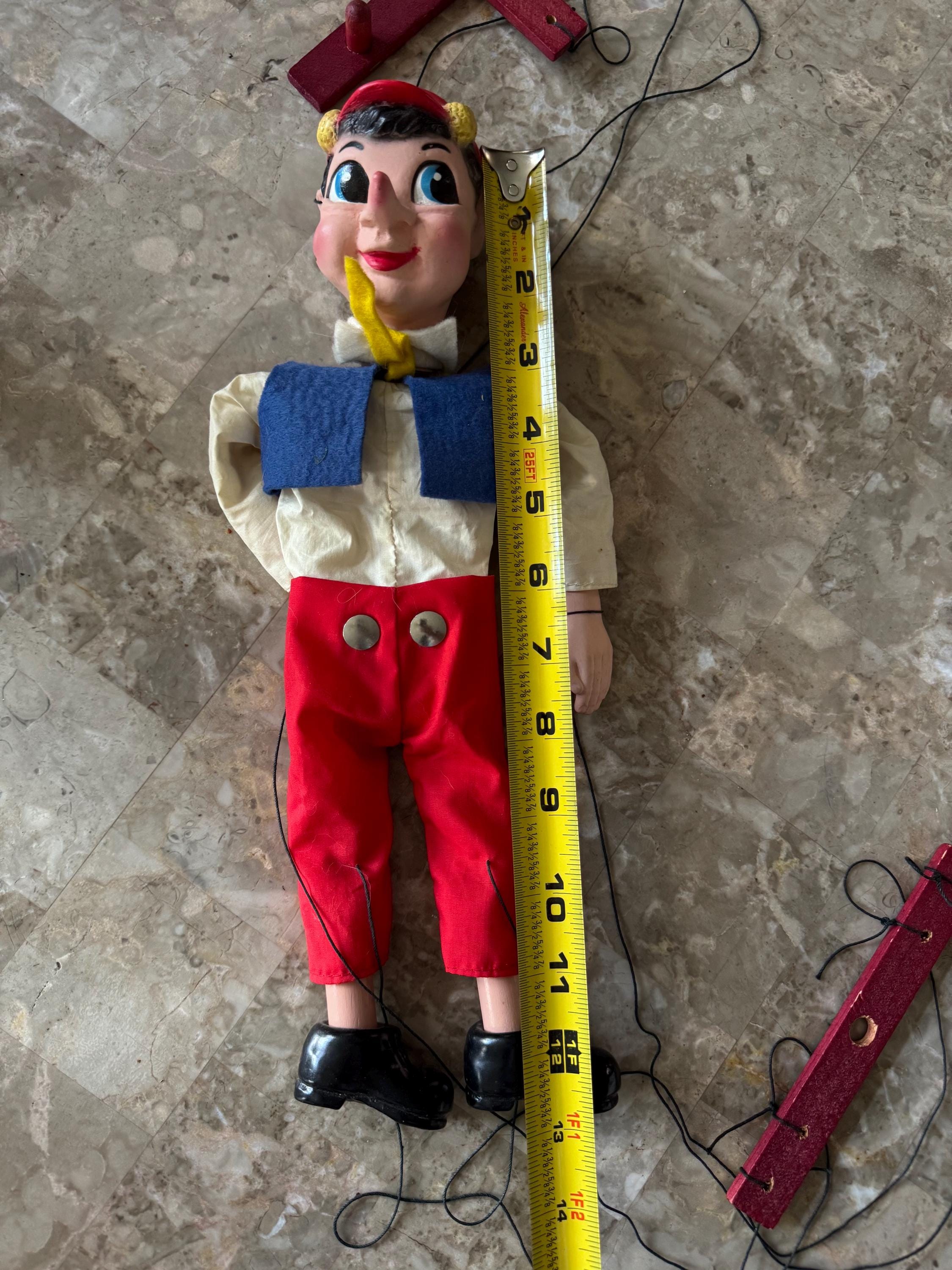 VINTAGE HAZELLE PINOCCHIO Puppet Marionette Airplane Control Rare ...