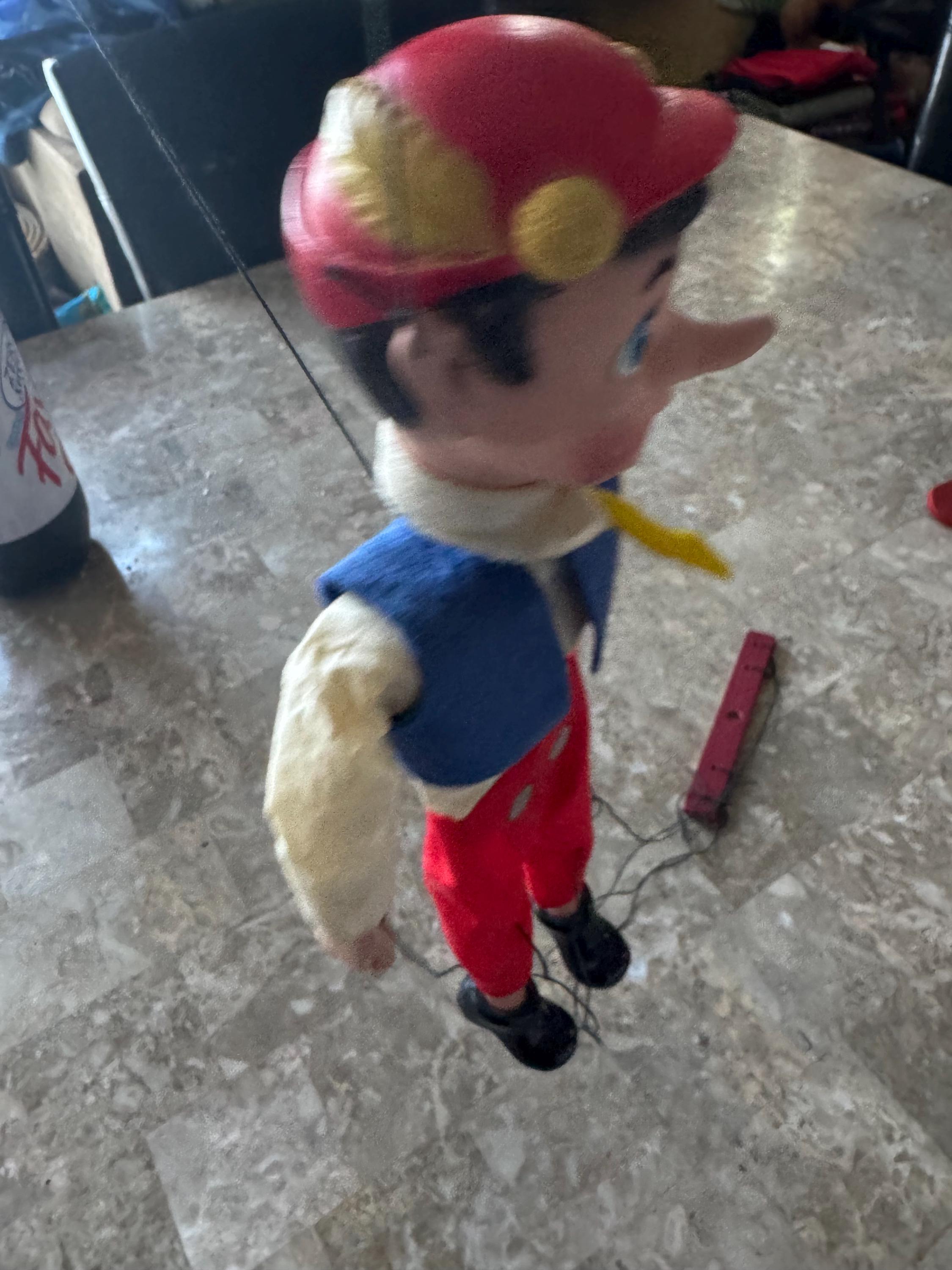 VINTAGE HAZELLE PINOCCHIO Puppet Marionette Airplane Control Rare ...