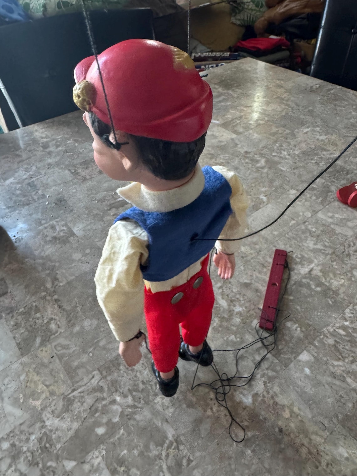 VINTAGE HAZELLE PINOCCHIO Puppet Marionette Airplane Control Rare ...