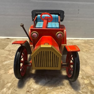 Vintage Trade Mark TM Modern Toys Lever Action Tin Friction Car -made ...