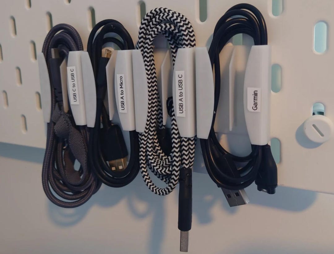 Cable Holder for IKEA Skadis Pegboard - Etsy