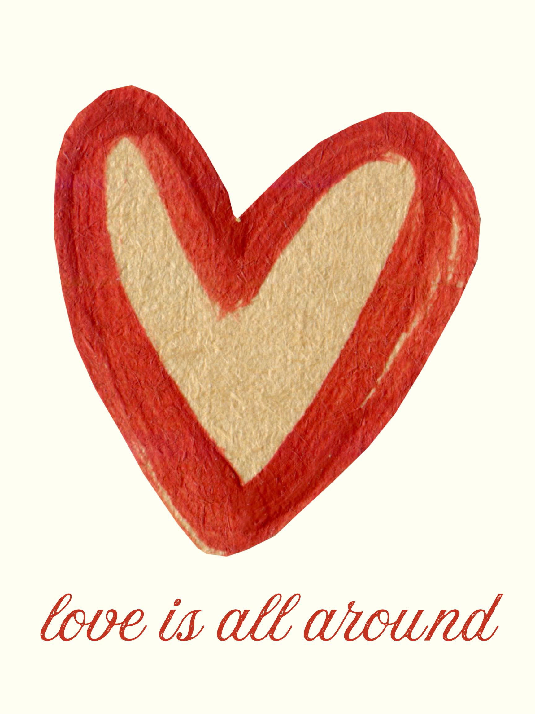 Love is All Around Us Print - Etsy