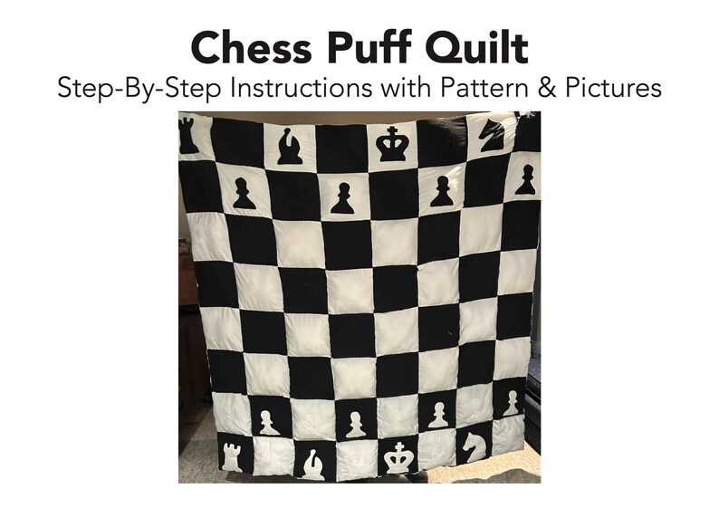 Puff Chess Quilt Digital Pattern and Instructions - Etsy