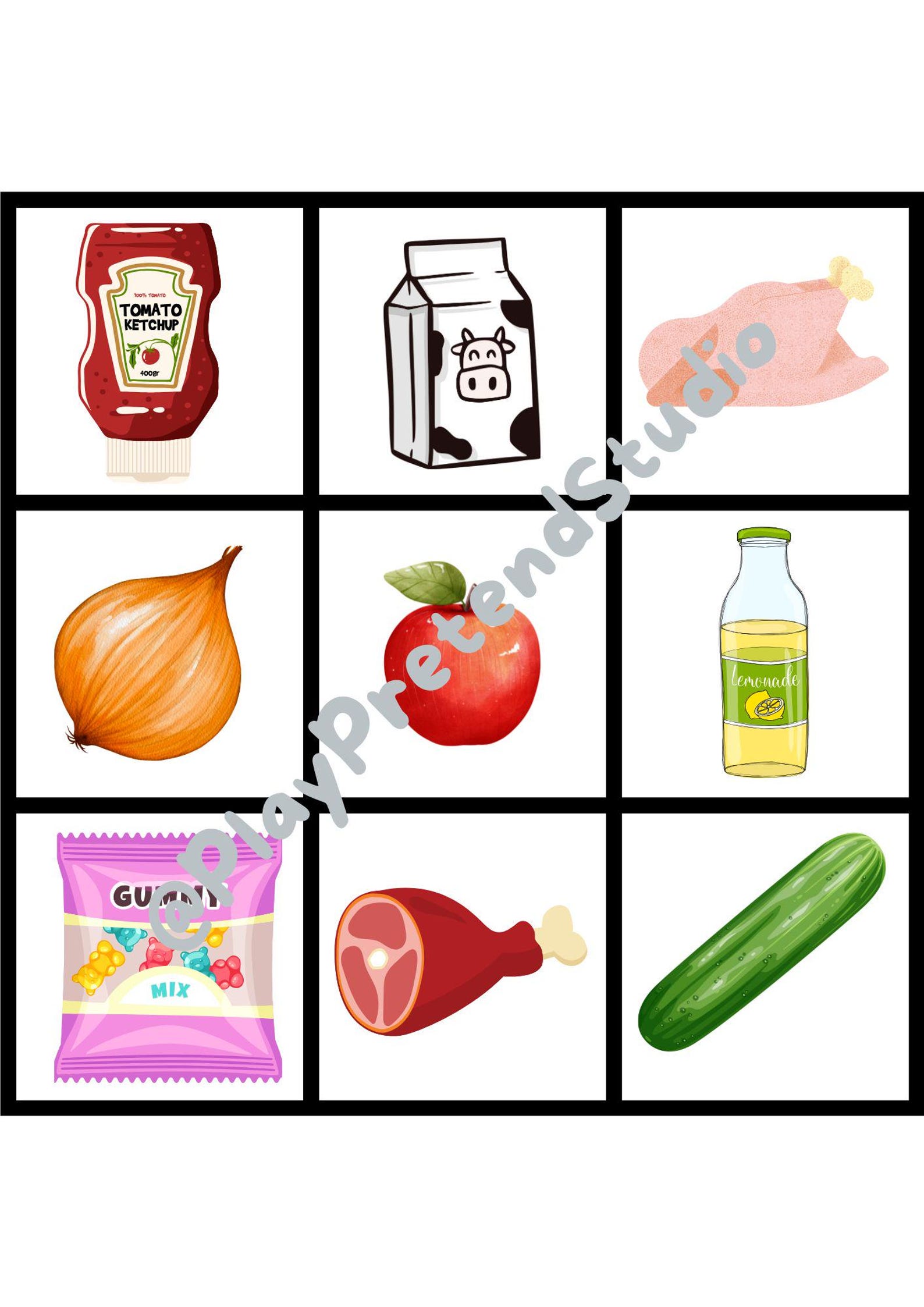 Grocery Shop Pretend Play Game – Printable Grocery Shopping Activity ...
