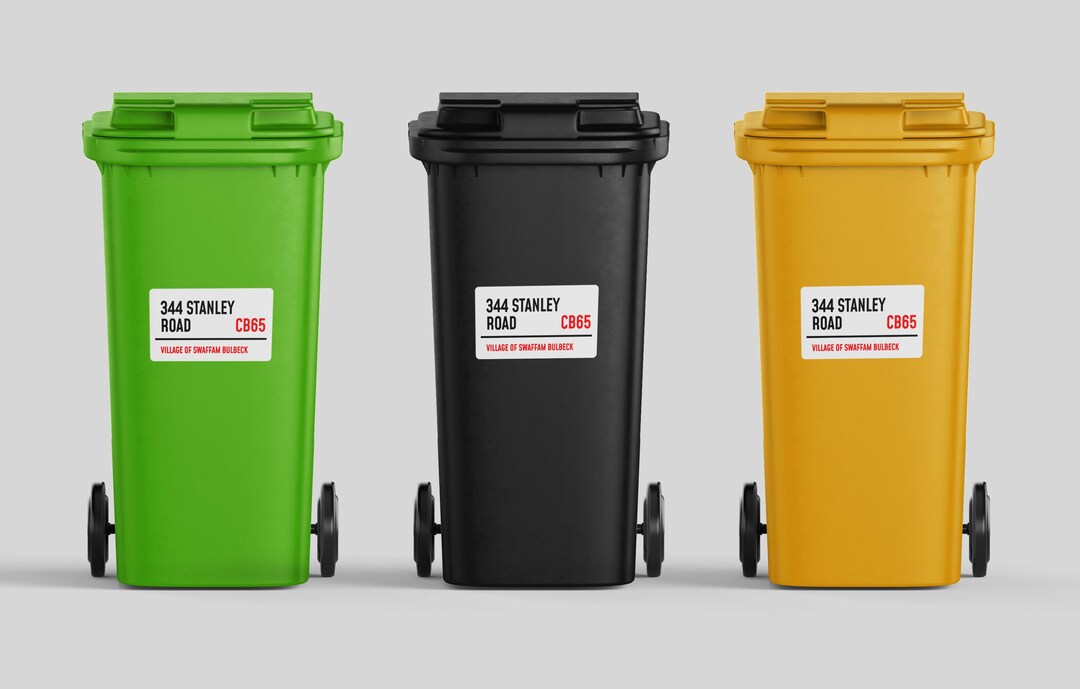 Wheelie Bin Label Sticker Sign - Etsy