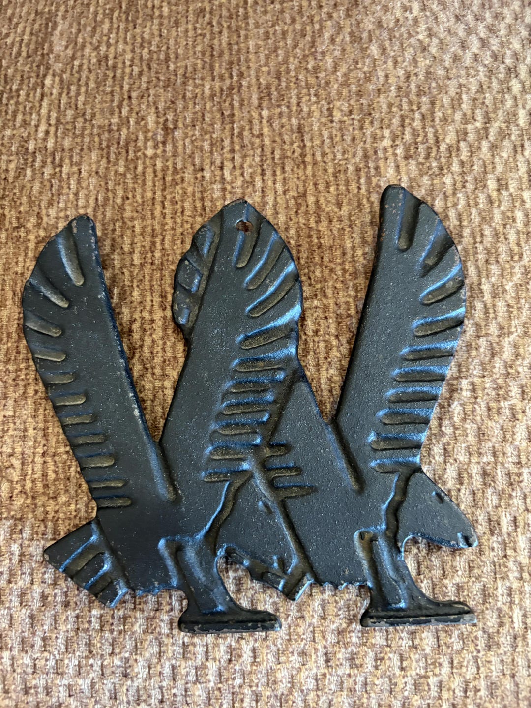 Rare Cast Iron Sad Iron Trivet - Phoenix Design - Etsy